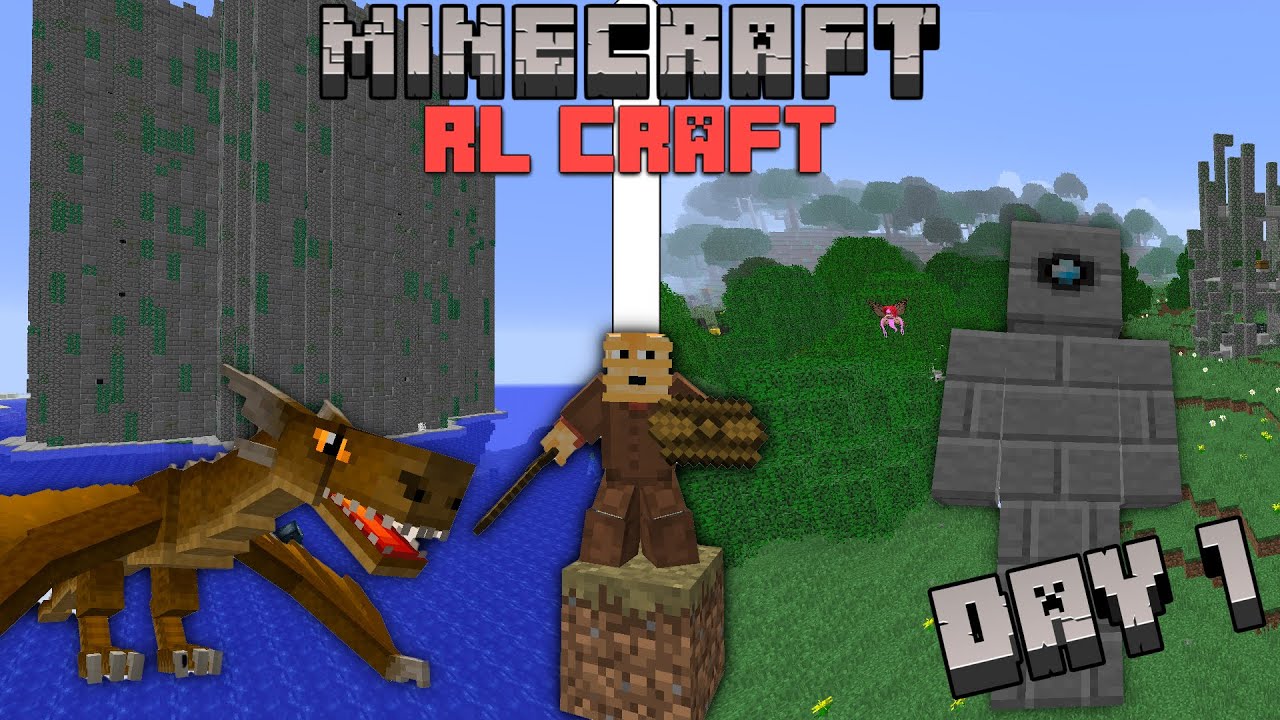 Monthly Modpack RL Craft Day 1 - YouTube