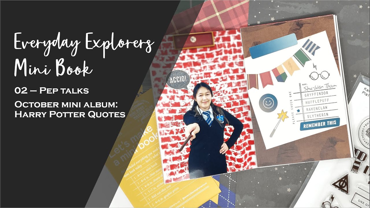 Oct 2021 Mini Book - Harry Potter Quotes w/ Everyday Explorers "Pep ...