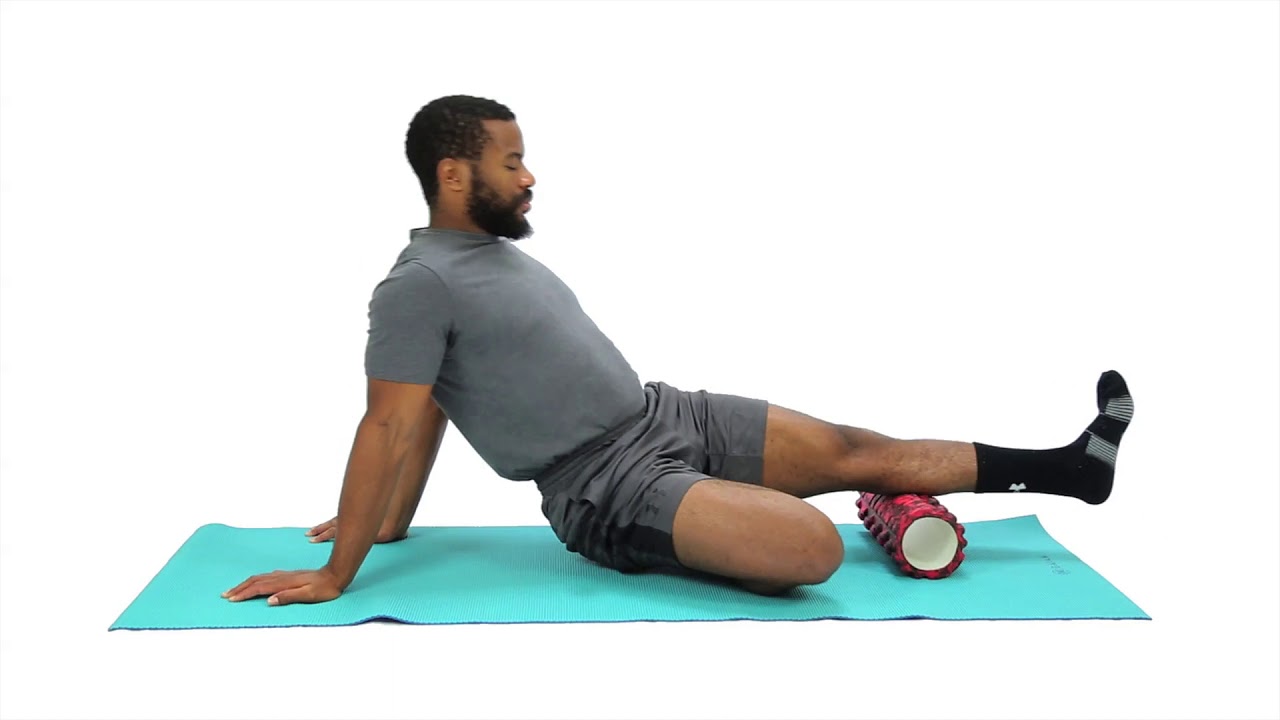 How To Do Calf Roll with Foam Roller | Stretching Demo - YouTube