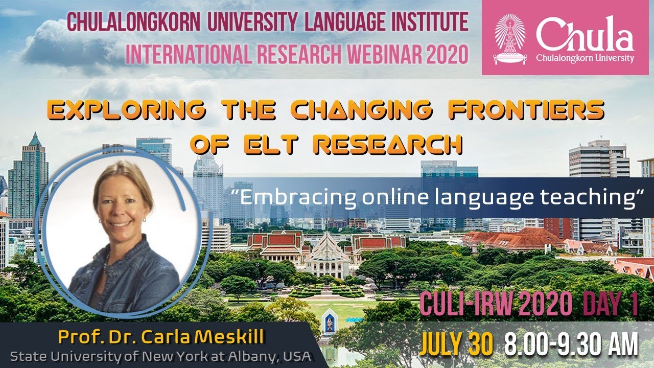 CULI-IRW 2020 - Day 1 Session 1 : Prof. Dr. Carla Meskill - YouTube