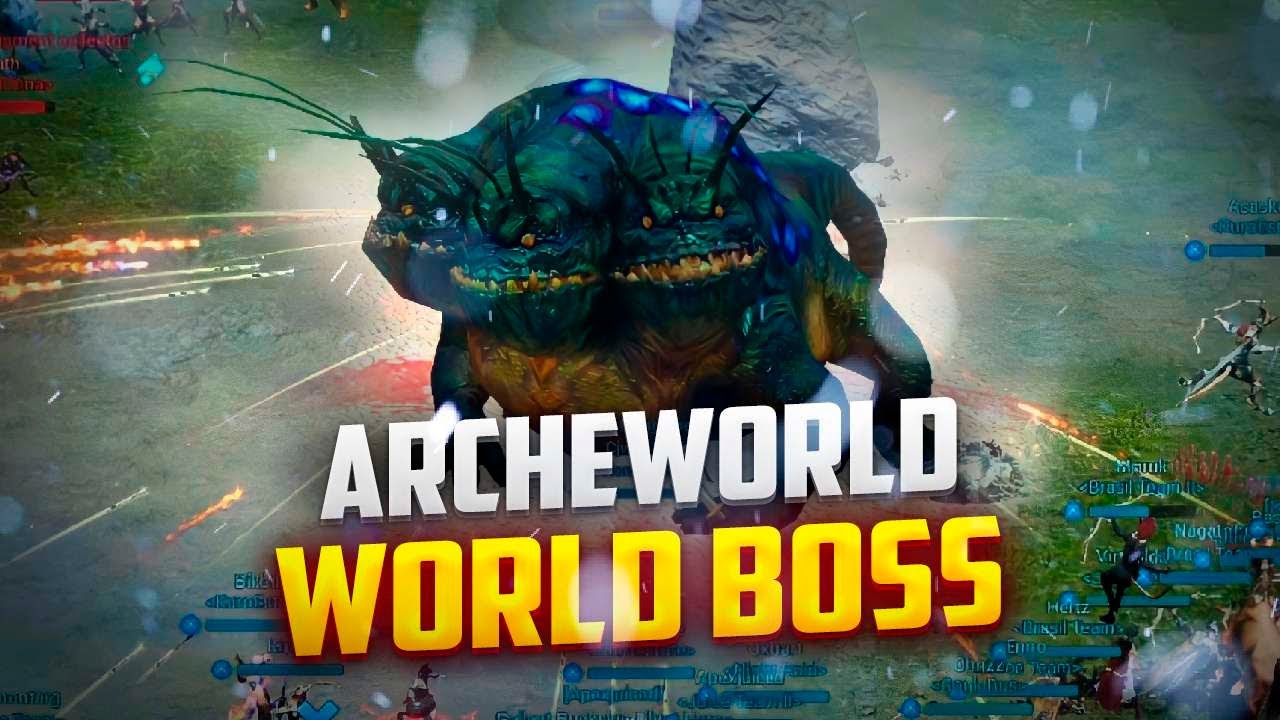 ArcheWorld | 4 Rift Boss battles Full Fight | World Boss - YouTube