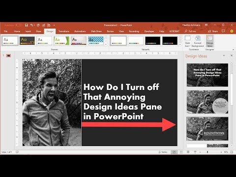 How To Stop Design Ideas From Popping Up In Powerpoint