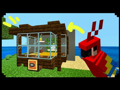 Minecraft: How To Make A Parrot House - YouTube