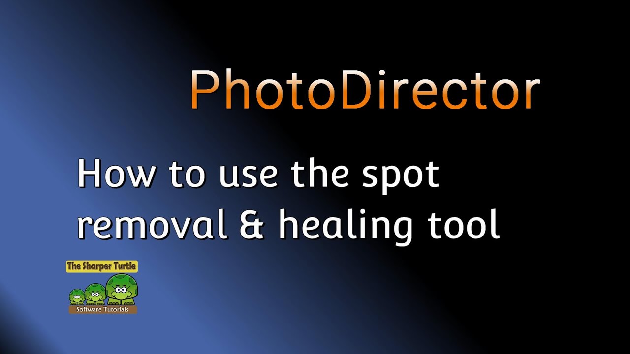 How to use the spot removal and healing tool - YouTube