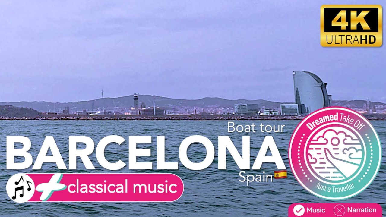 Barcelona: Boat tour. Barcelona, Spain 🇪🇸. 4K. #barcelona #boattrip # ...
