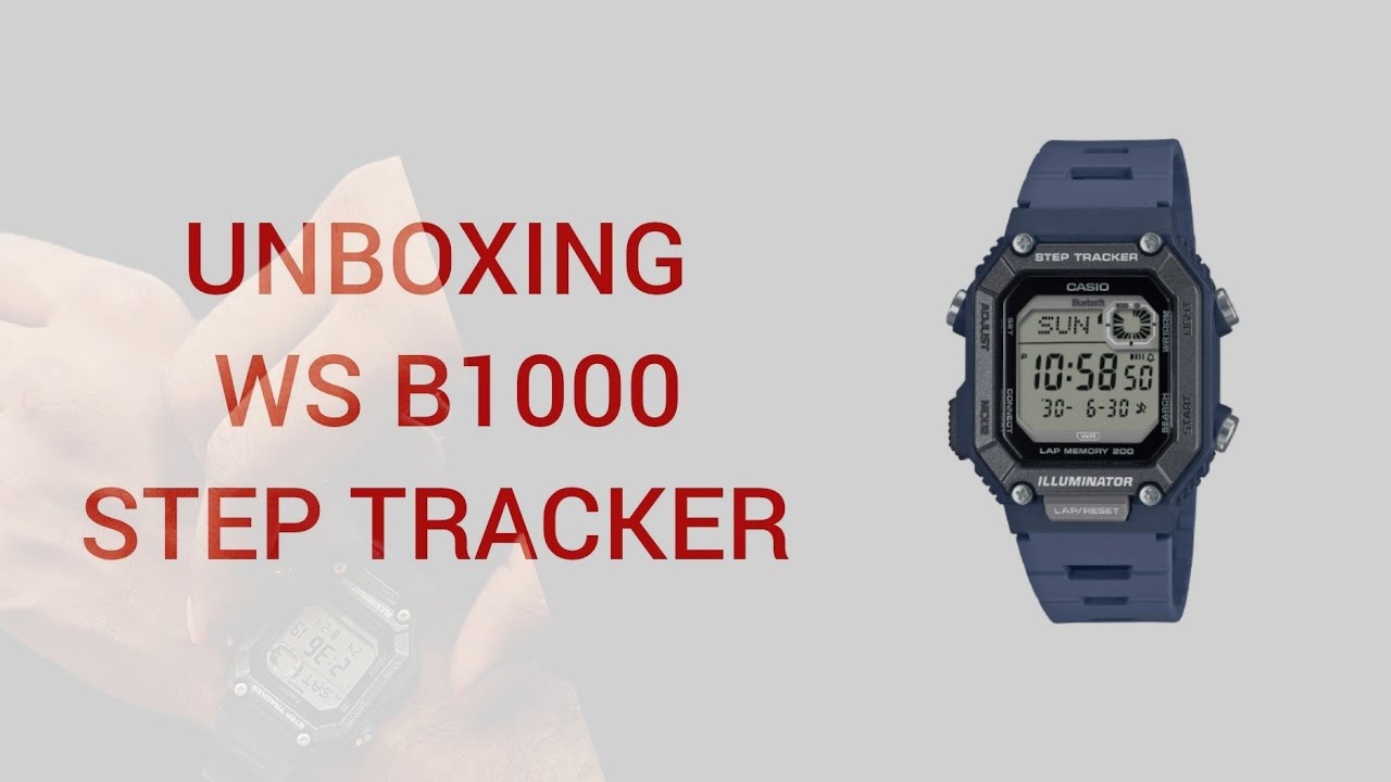 Casio WS-B1000-2AV Step Tracker Watch Unboxing and Features - YouTube