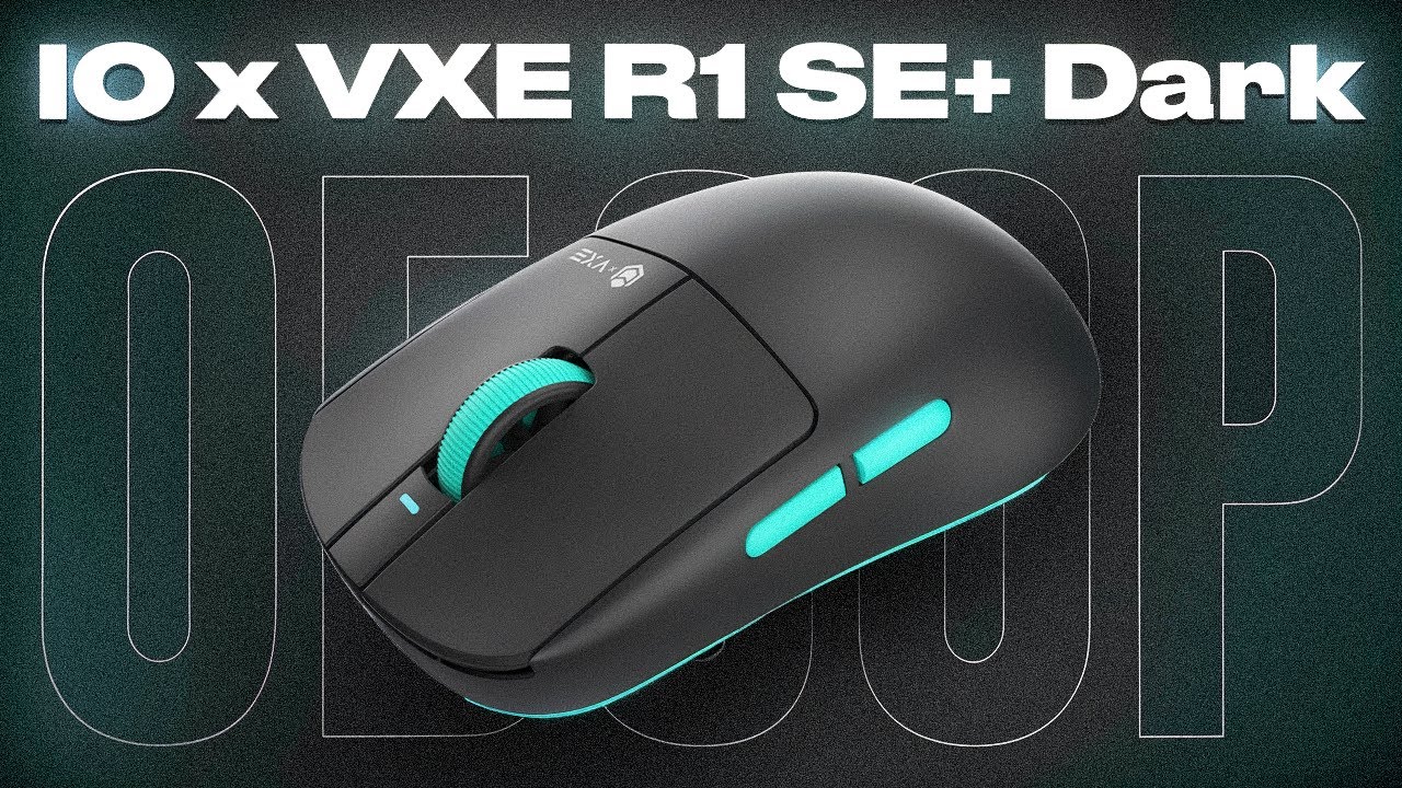 МОЙ ПЕРВЫЙ ТЕХНО ОБЗОР! МЫШЬ IO x VXE R1 SE+ DARK - YouTube
