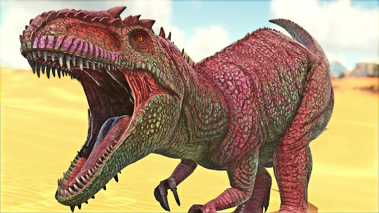 HYPO GIGANOTOSAURUS VS ARK DINOSAURS (ARK SURVIVAL EVOLVED) - YouTube