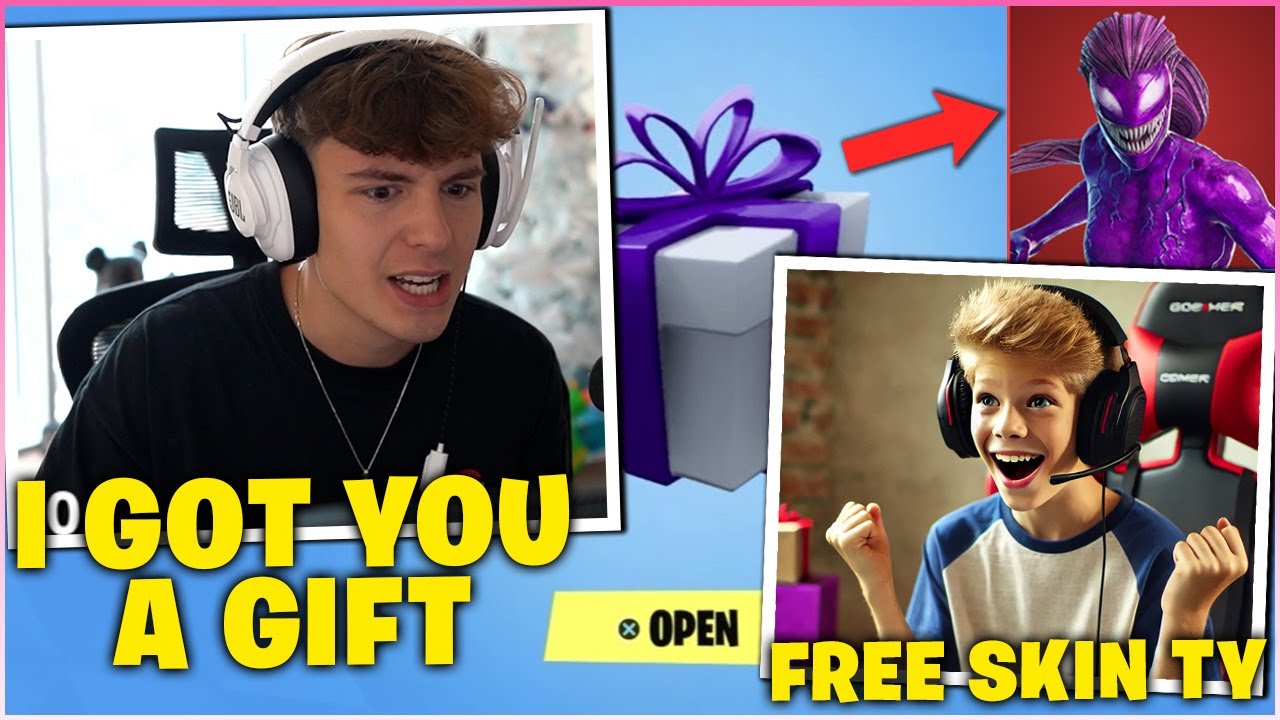 CLIX SURPRISES the Nicest Kid with His FIRST Fortnite Skin & Introduces ...