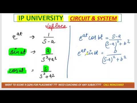 all formulae of laplace transform used in transient response # circuit and system ipu 4th sem ...