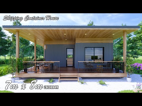 Shipping Container House | Simple Life with Natural - YouTube