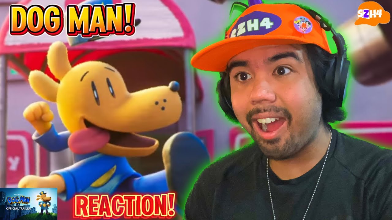 DOG MAN | Official Trailer Reaction!!! - YouTube
