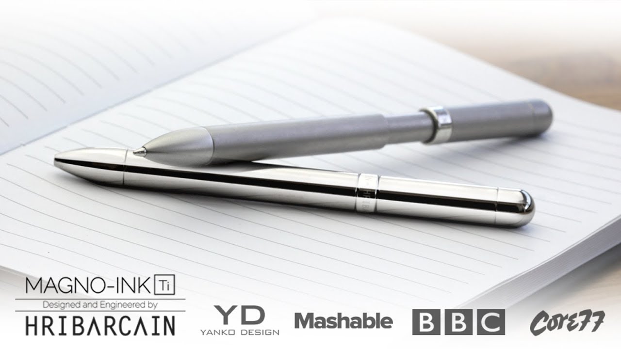 MAGNO-INK Ti - World's Most Innovative Titanium Pen. - YouTube