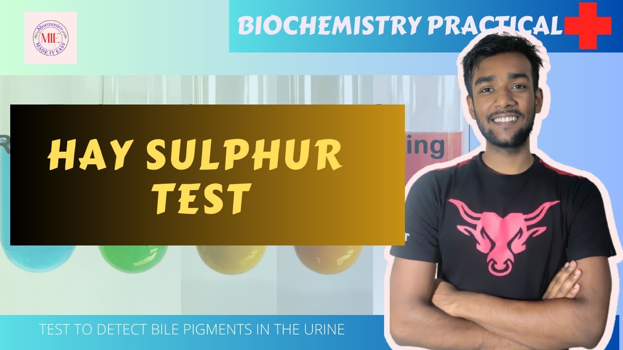HAY'S SULPHUR TEST|| URINE TEST FOR BILE SALTS || BIOCHEMISTRY ...