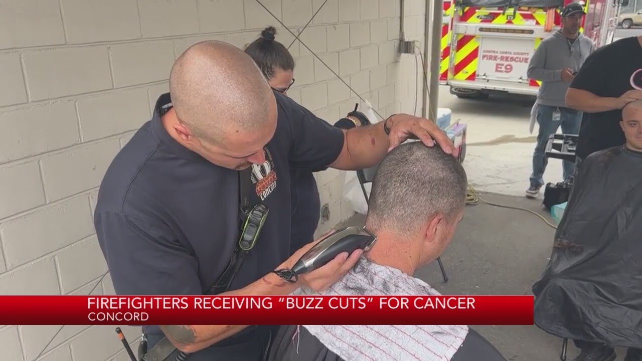 East Bay firefighters receiving buzz cuts in solidarity for colleague ...