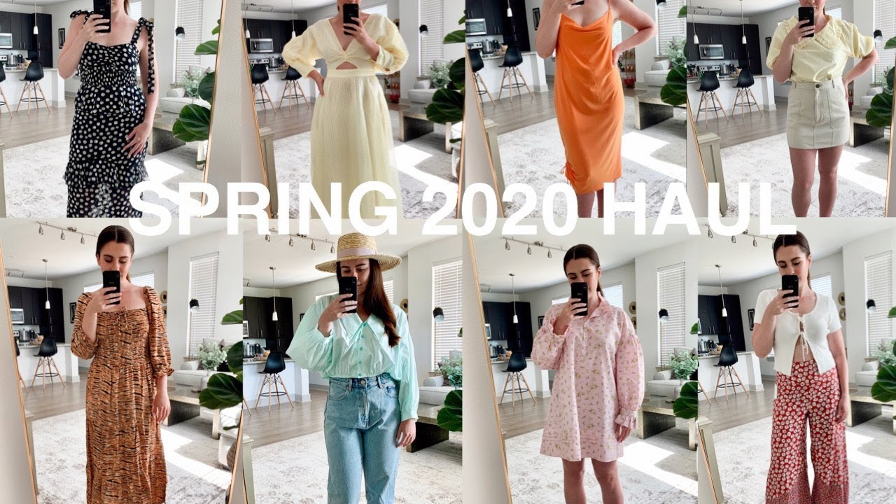 SPRING 2020 TRY ON HAUL | Spring & Summer Trends, Anthropologie, Zara ...
