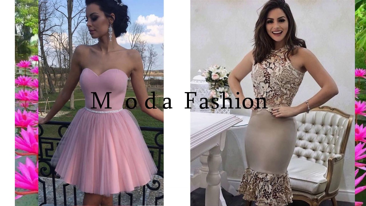 Moda s MODA 2019 Modelos de vestidos lindos. JUVENIL fashion - YouTube
