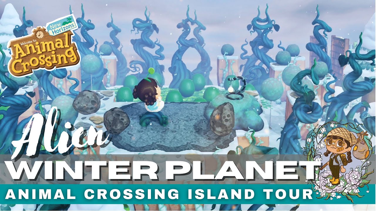 Animal Crossing Island Tour : Alien Winter Planet #acnh # ...