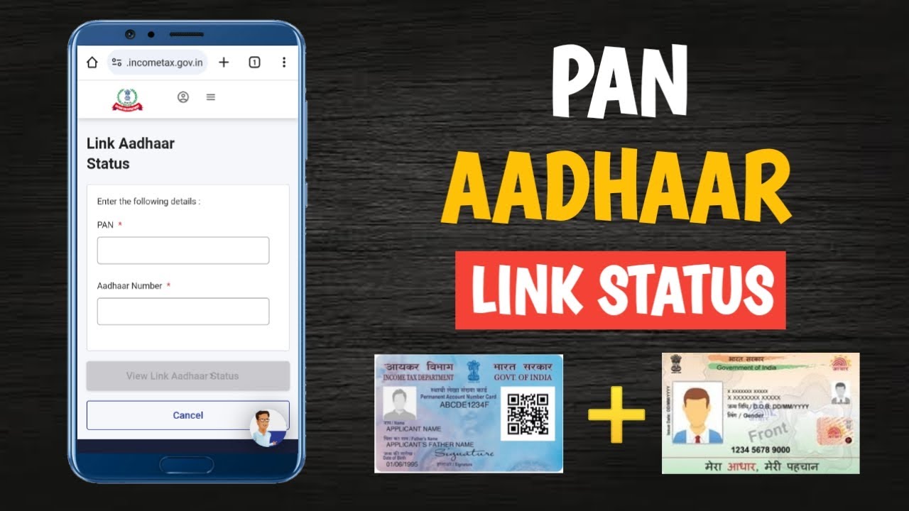 How to Check PAN Aadhaar Link Status Online | PAN Aadhaar Link Status ...