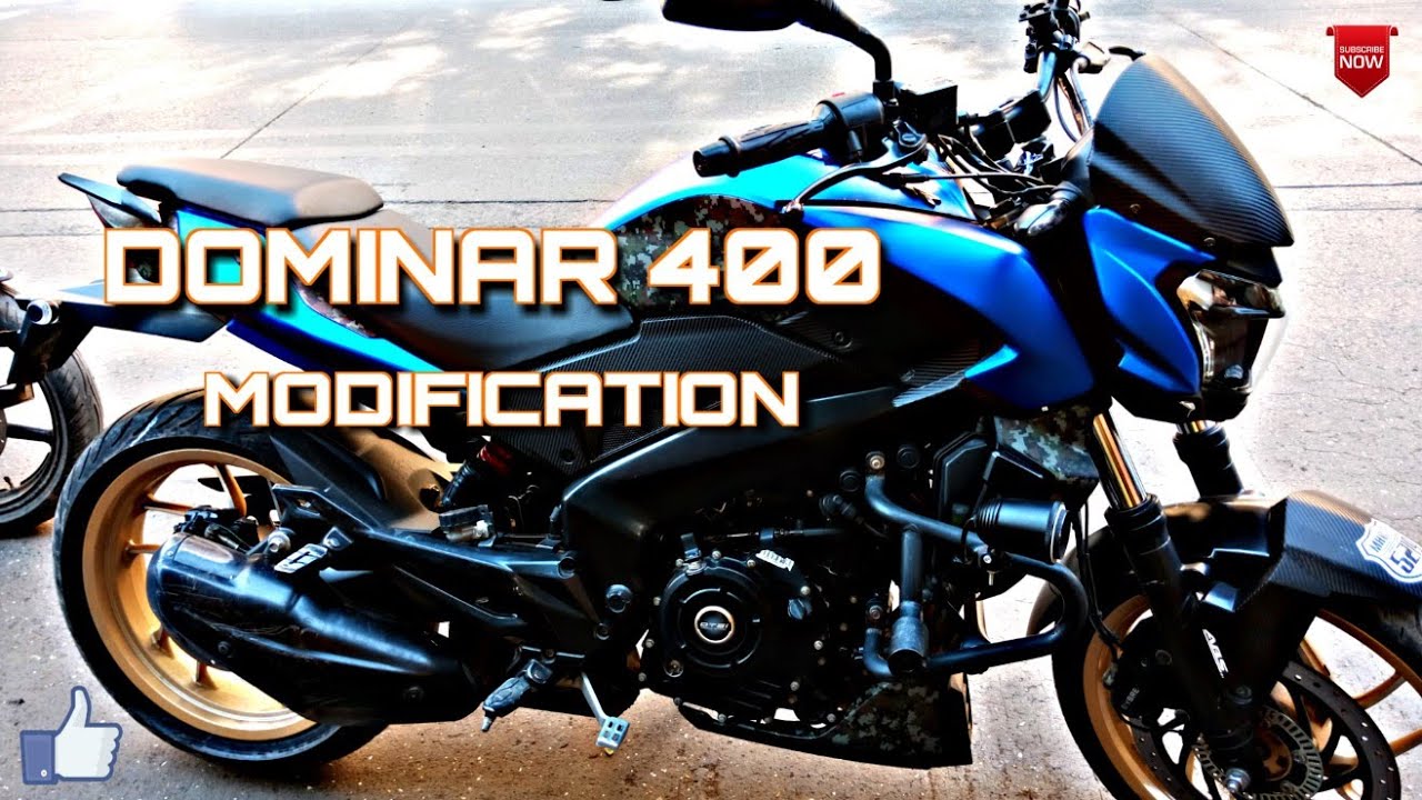 BAJAJ Dominar 400 Wrap in Matte blue | GRAPHICS DESIGN | - YouTube