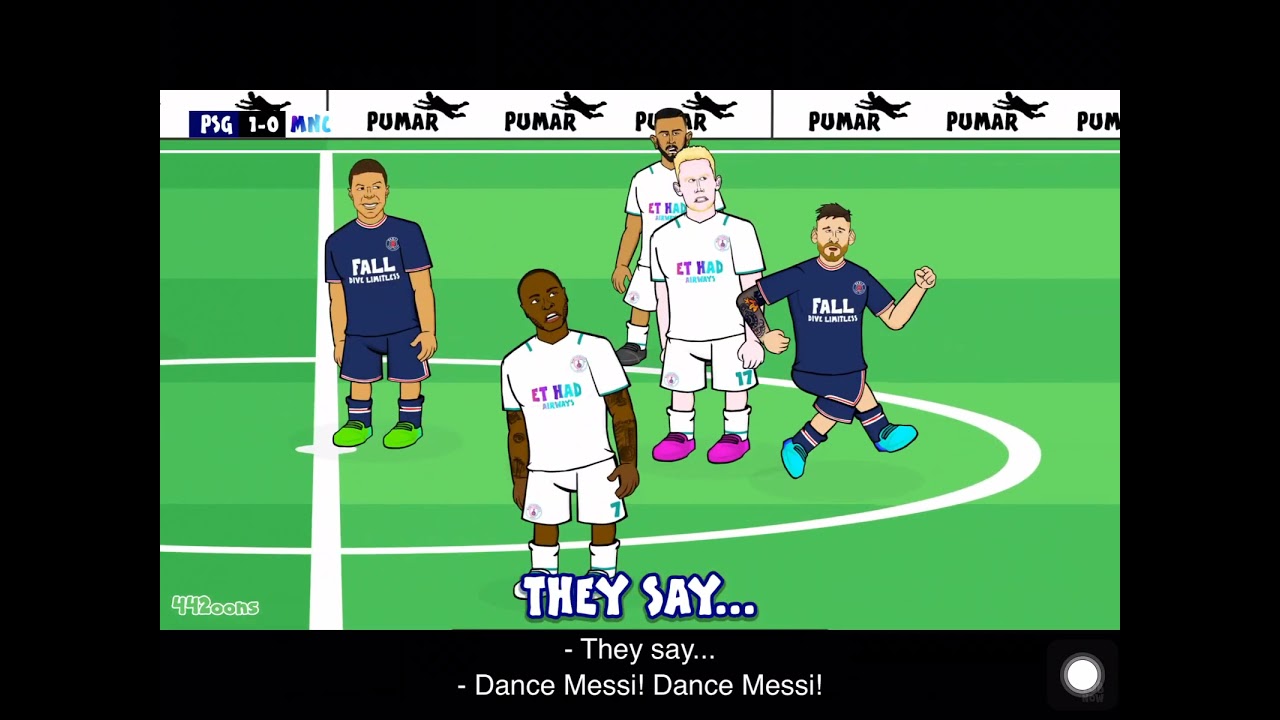 Messi first goal for psg | Animated | UCL 2021-22 - YouTube