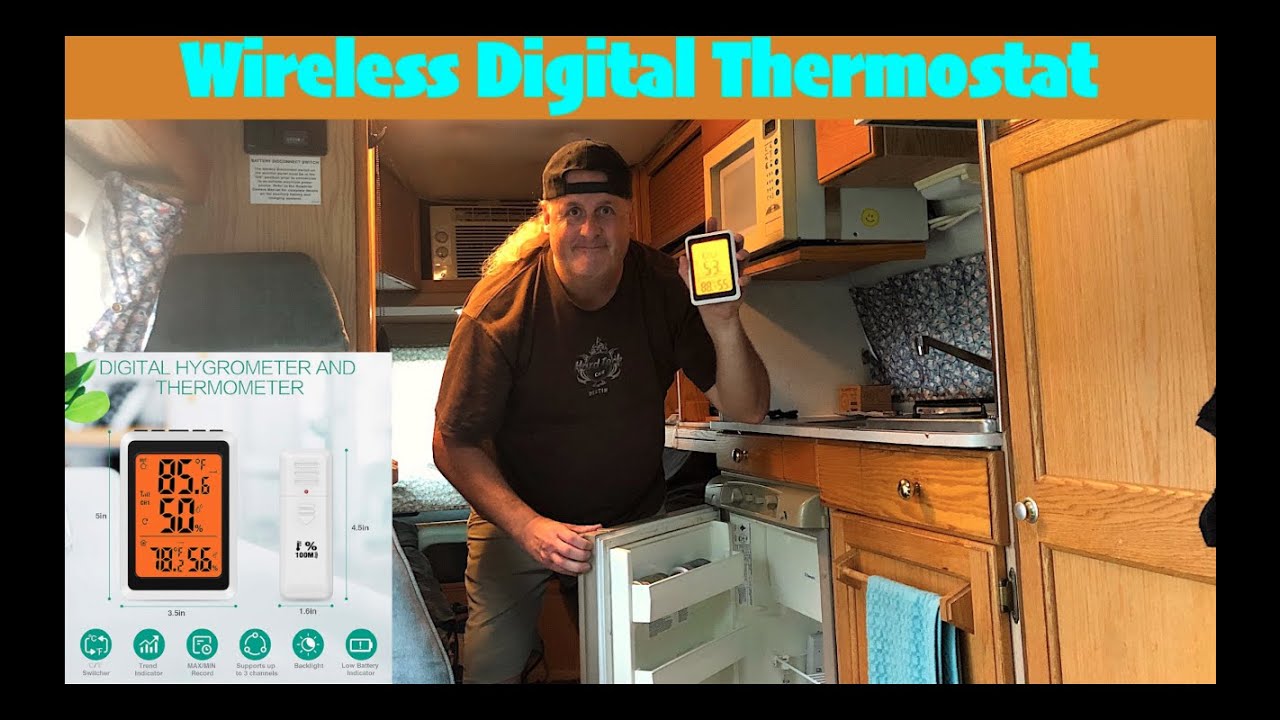 ORIA Thermometer Digital Wireless USB Temperature LCD Refrigerator ...