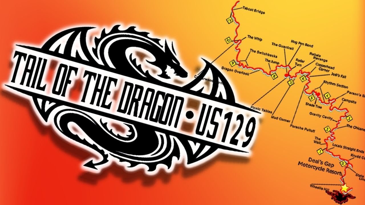 U.S. 129 Tail Of The Dragon Deals Gap- Starting In Tennessee - YouTube