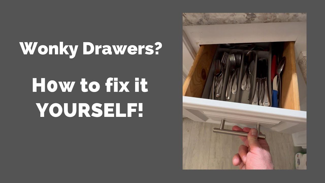 DIY Drawer Glide Slide Track Runner Repair - YouTube