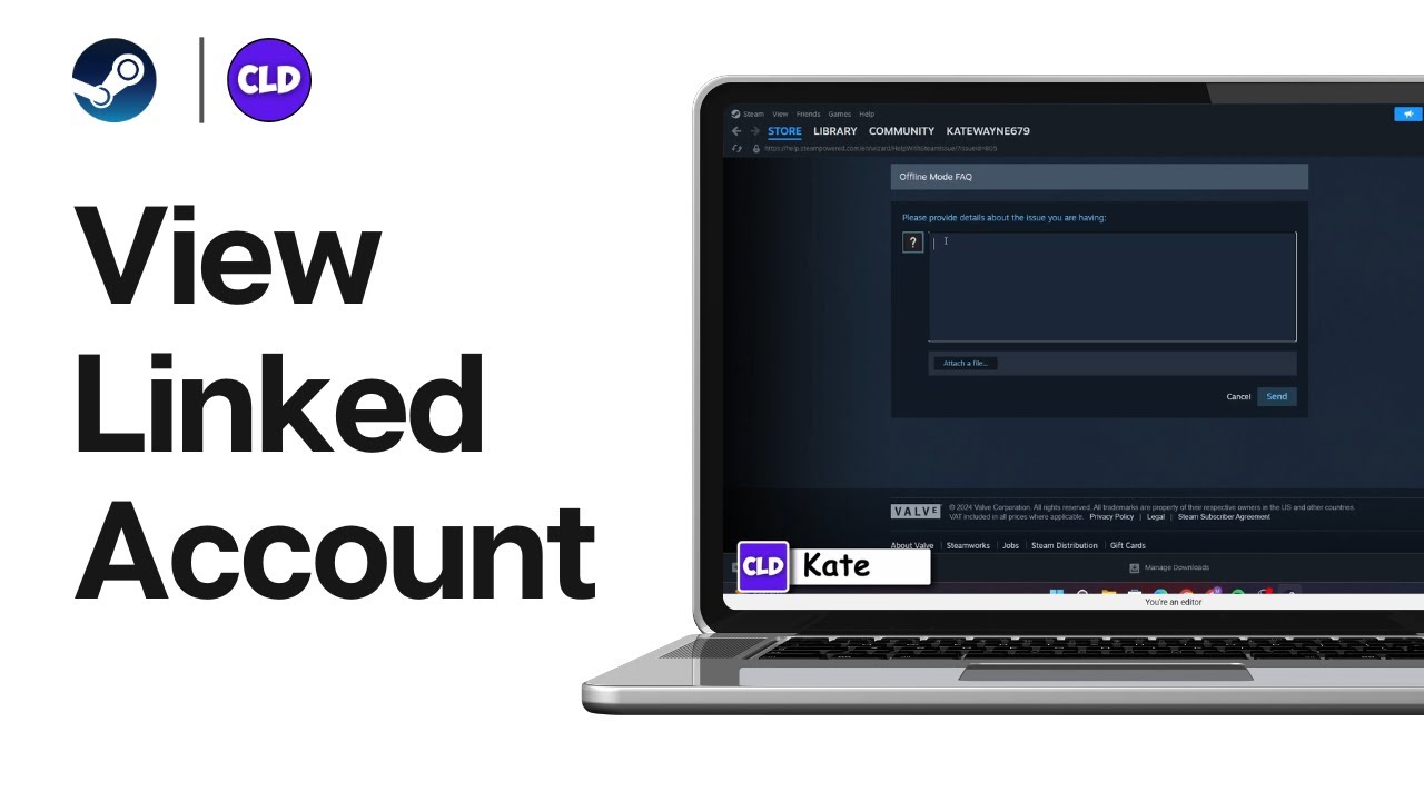 How To View Linked Account On Steam - YouTube