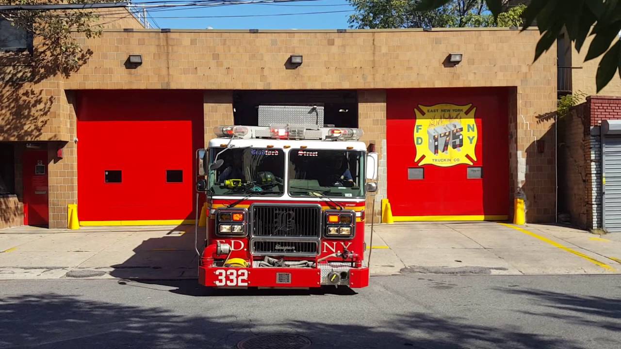 TURNOUT: FDNY 332 Engine Turning Out - YouTube