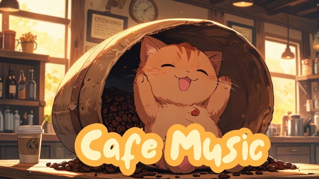 Cafe Music ☕ 1 Hour Cute Coffee Song 🎀 Relaxing Music 🧸 Brighten Your ...
