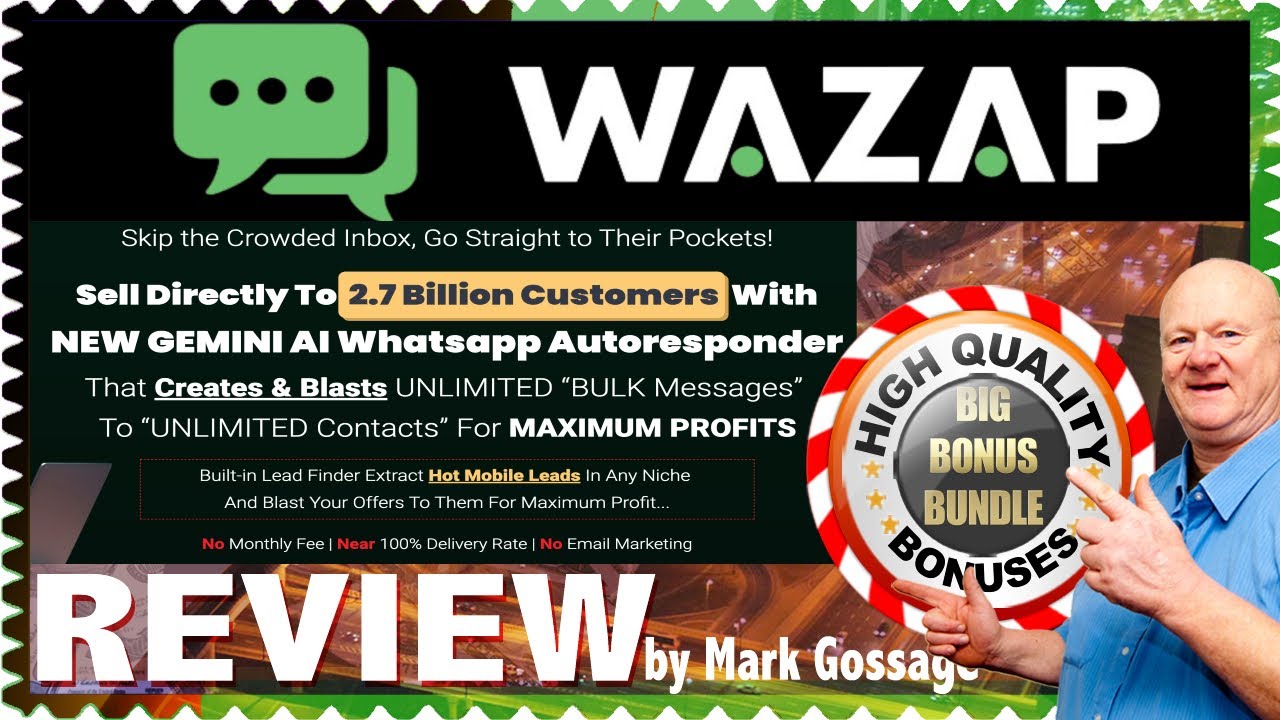 WAzap Review With Walkthrough Demo 🚦 MASSIVE NEVER ENDING 🤐 Wazapp ...