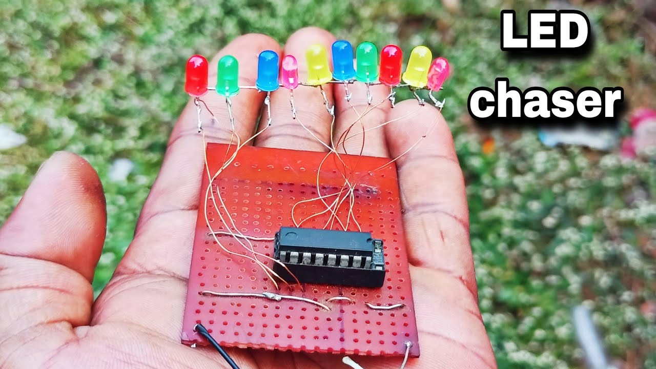 how to make led chaser at your home - YouTube