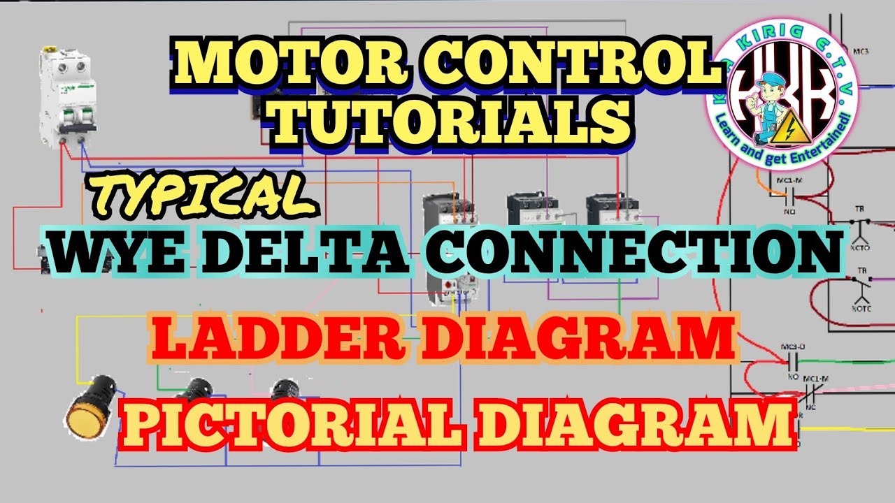 WYE DELTA DIAGRAM || LADDER DIAGRAM TO PICTORIAL DIAGRAM - YouTube