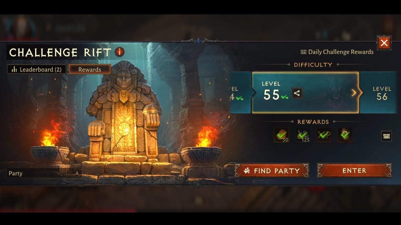 Diablo Immortal - Challenge Rift 55 (Rank 2 / Season 1) Necromancer ...