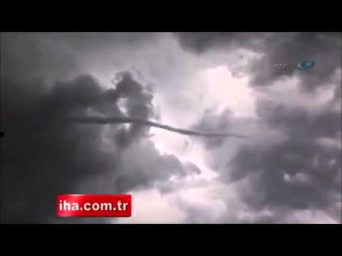 Antalya'da Yatay Hortum Oluşması