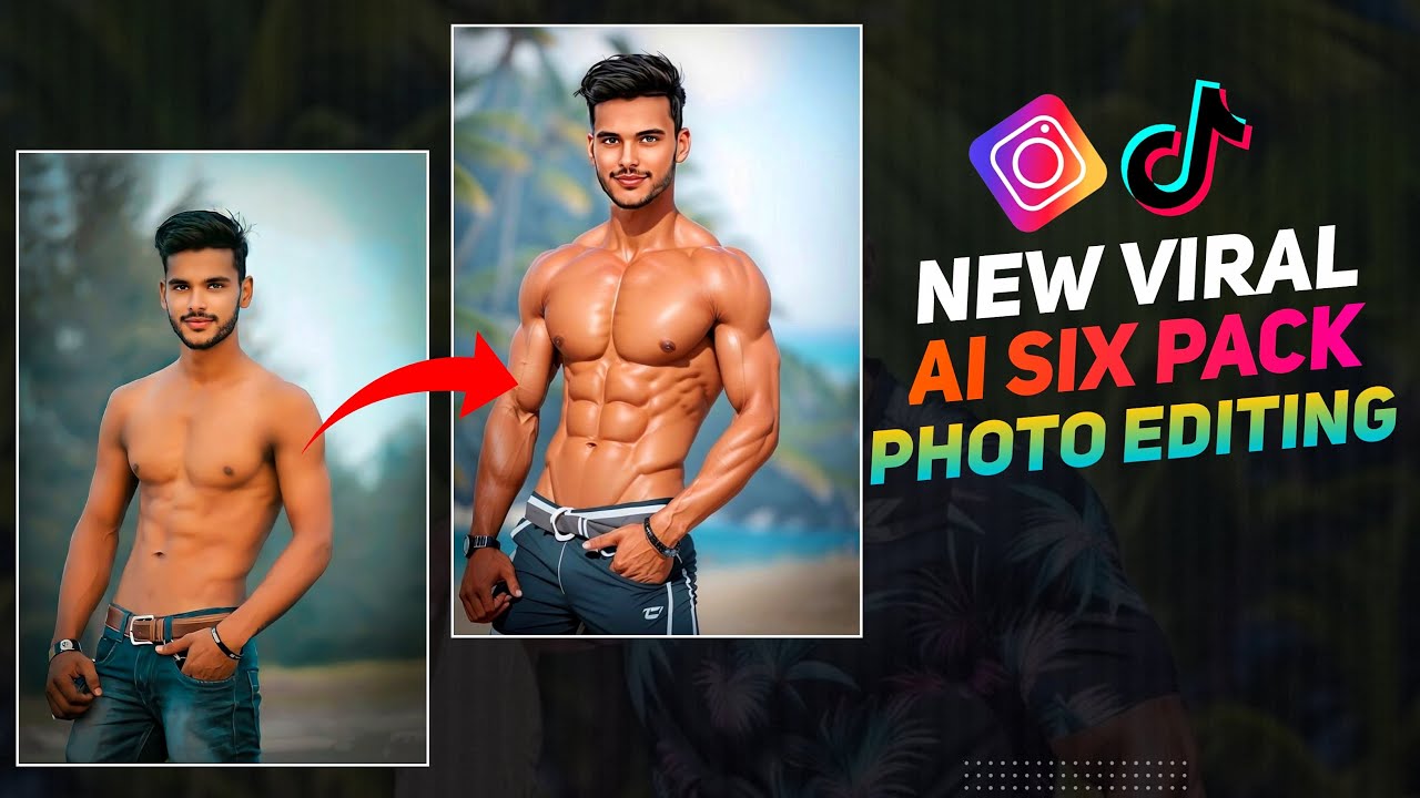 Instagram Trending 3D Ai Six Pack Editing | Body Builder Avatar Photo ...