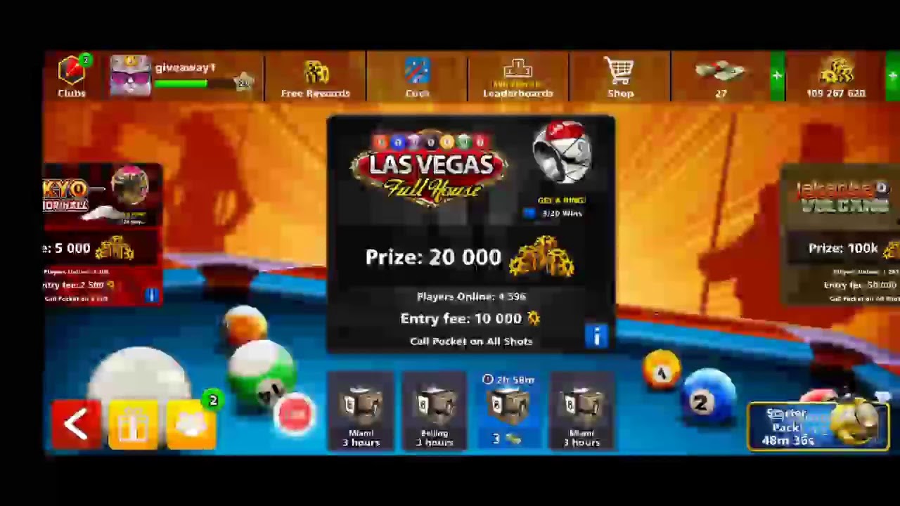 100m account giveaway 8 ball pool only for my subscribers - YouTube