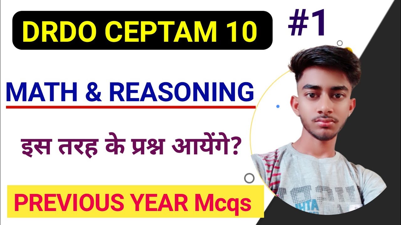 DRDO CEPTAM 10 MATHS QUESTIONS || aise prashn aayenge || #drdo - YouTube