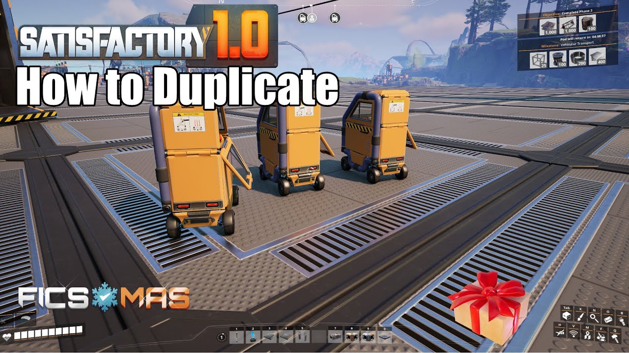 FICSMAS Special: How to Use the Duplication Glitch 1.0 in Satisfactory ...