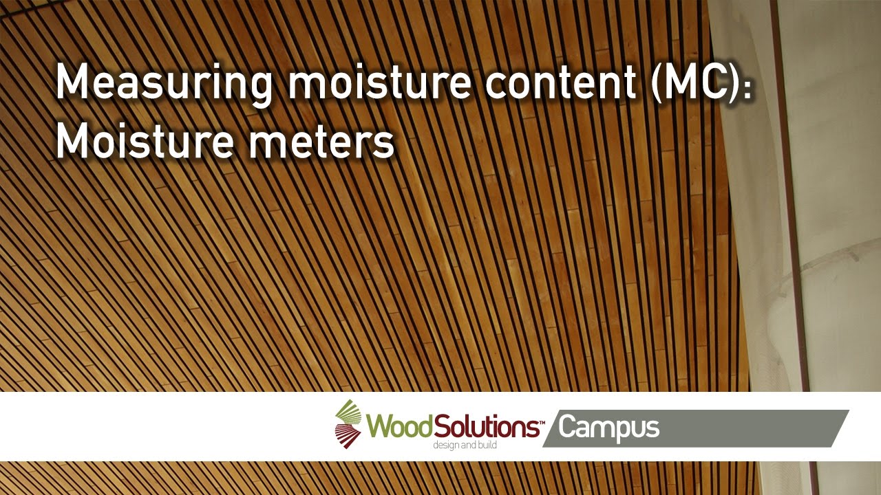 Measuring moisture content (MC): Moisture meters - YouTube