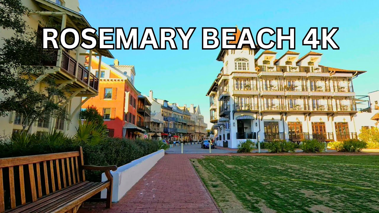 Rosemary Beach, FL 4K - Bike Ride Beach Town Tour - YouTube