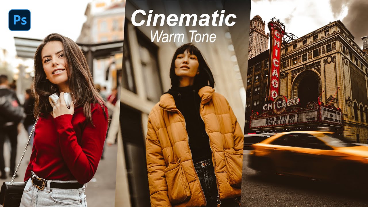 Cinematic Warm Tone Color Grading|Photoshop Tutorial #photoshop # ...