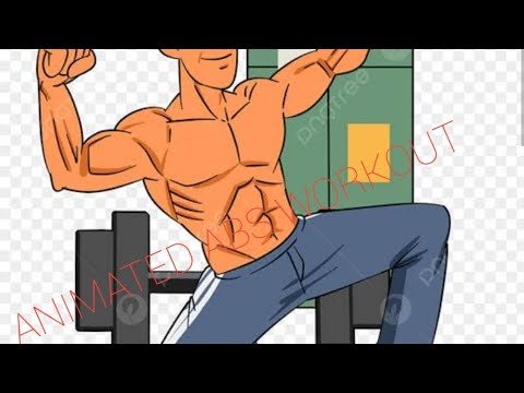 simple home Abs workout in Animation 🤗💪 || #viralvideo #videos # ...