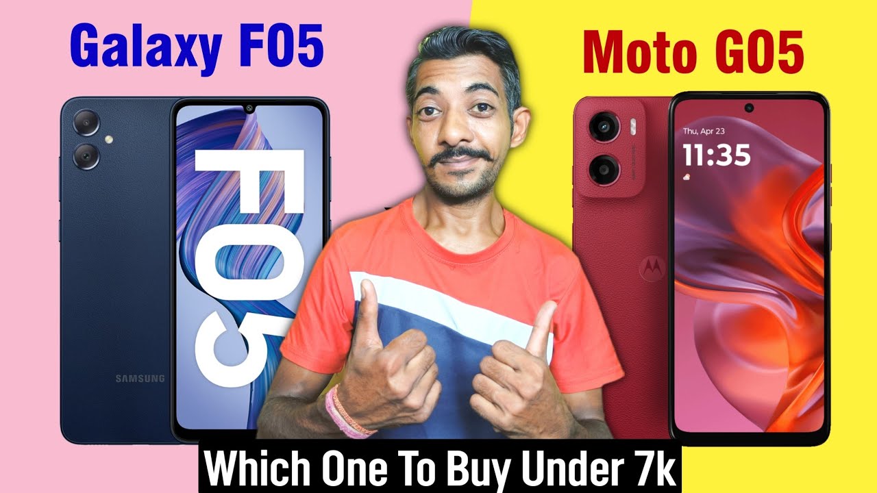 Under @₹7000 - Samsung Galaxy F05 vs Moto G05 || Which 4G Phone is Best ...