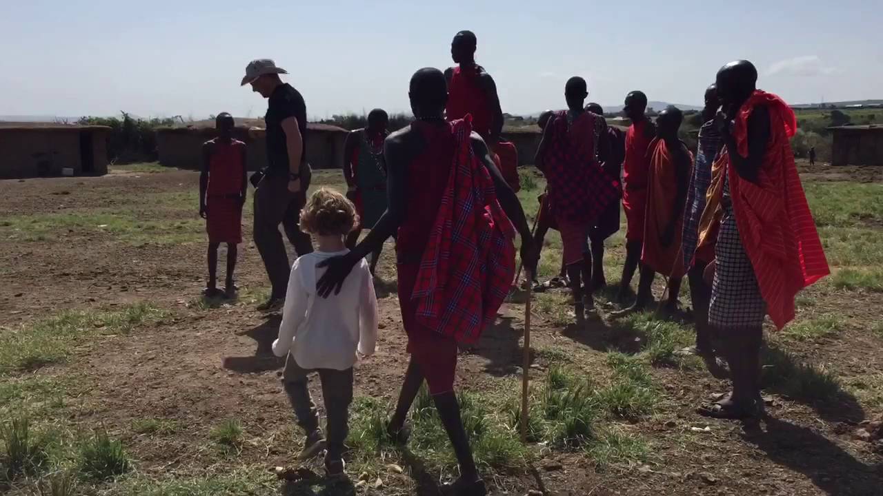 Grayson Jumping with Maasai Warriors in Kenya - YouTube