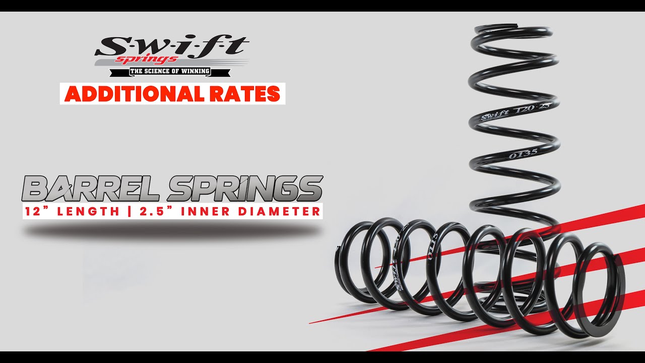 Swift Springs - Additional Rates to our 12" Barrel Springs! - YouTube