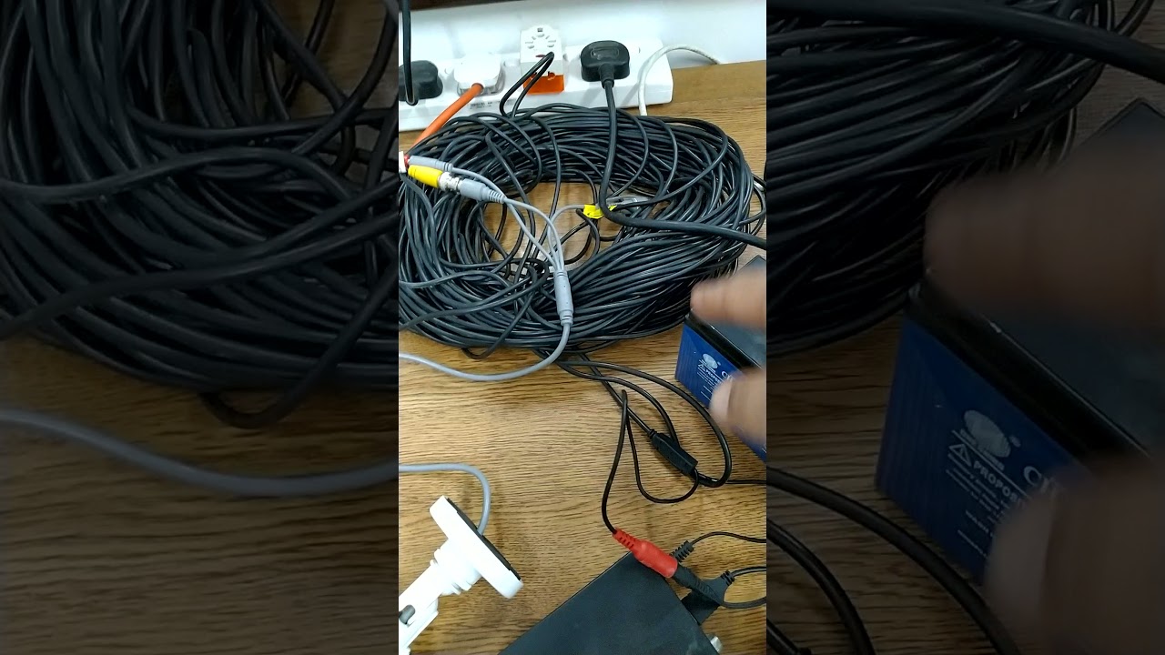 CCTV Camera and DVR With 12 Volt DC Battery/ 9Ampere - YouTube