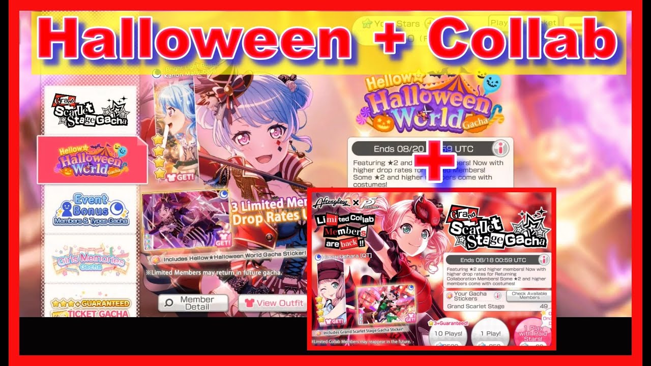 BangDream! [EN] (Bandori) – "Hellow Halloween World" + "Afterglow Collab" Gacha - August/2022 ...