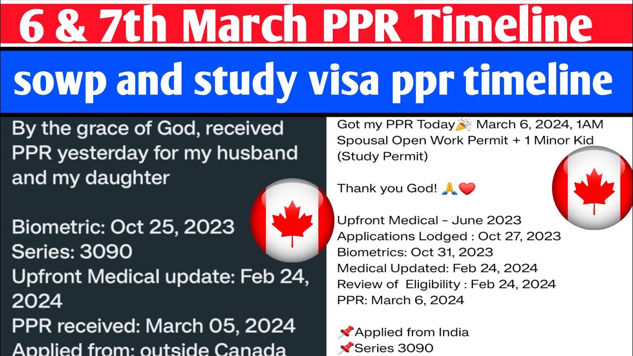 7 March ppr request timeline | Today's ppr request timeline canada ...